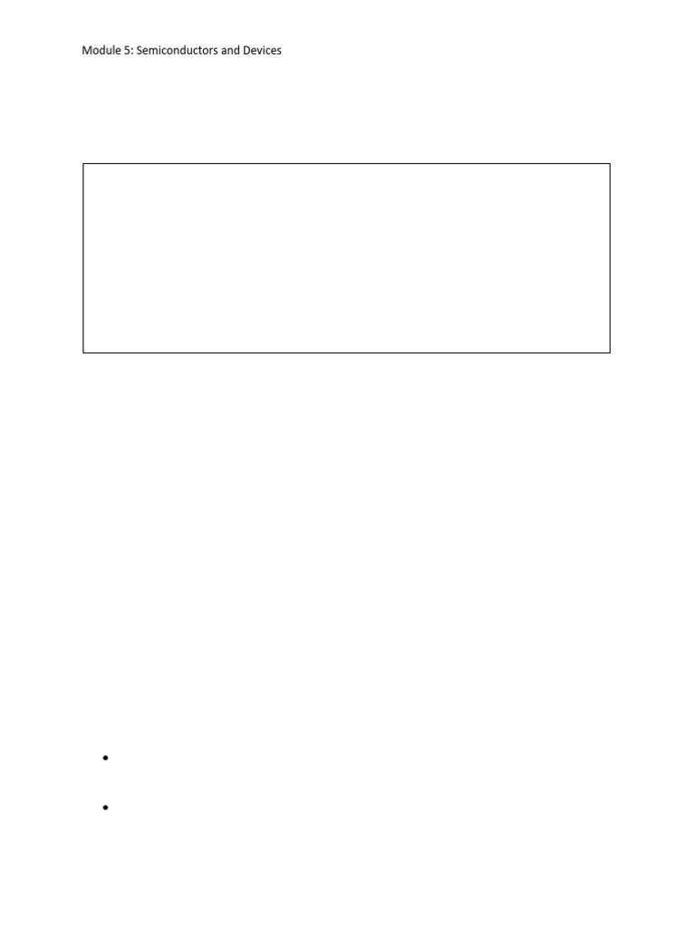 Module 5 _semiconductor | PDF | Semiconductors | Doping (Semiconductor)