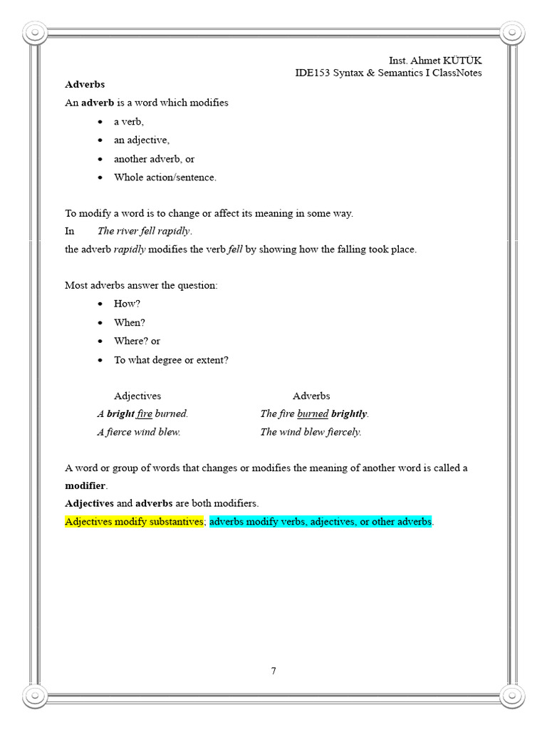 Adverbs, Prepositions, and Conjunctions Explained | PDF | Phrase | Adverb