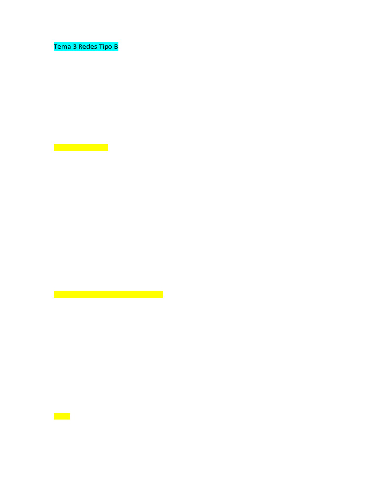 Tema 3 Redes Tipo B | PDF | Cable coaxial | Ingenieria Eléctrica