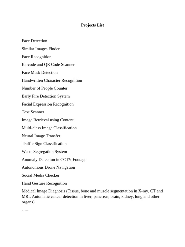 Projects Information (3) | PDF | Cognitive Science | Computing