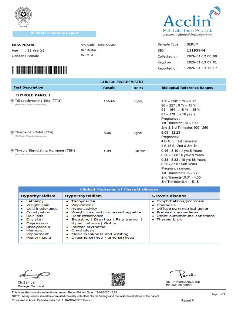 Miss. Nisha pdf | PDF | White Blood Cell | Blood