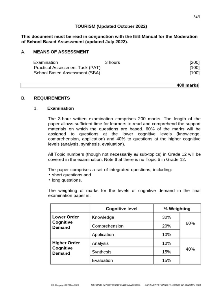 34. Tourism Sags 2024 (Updated Oct 2022) | PDF | Tourism | Daylight ...