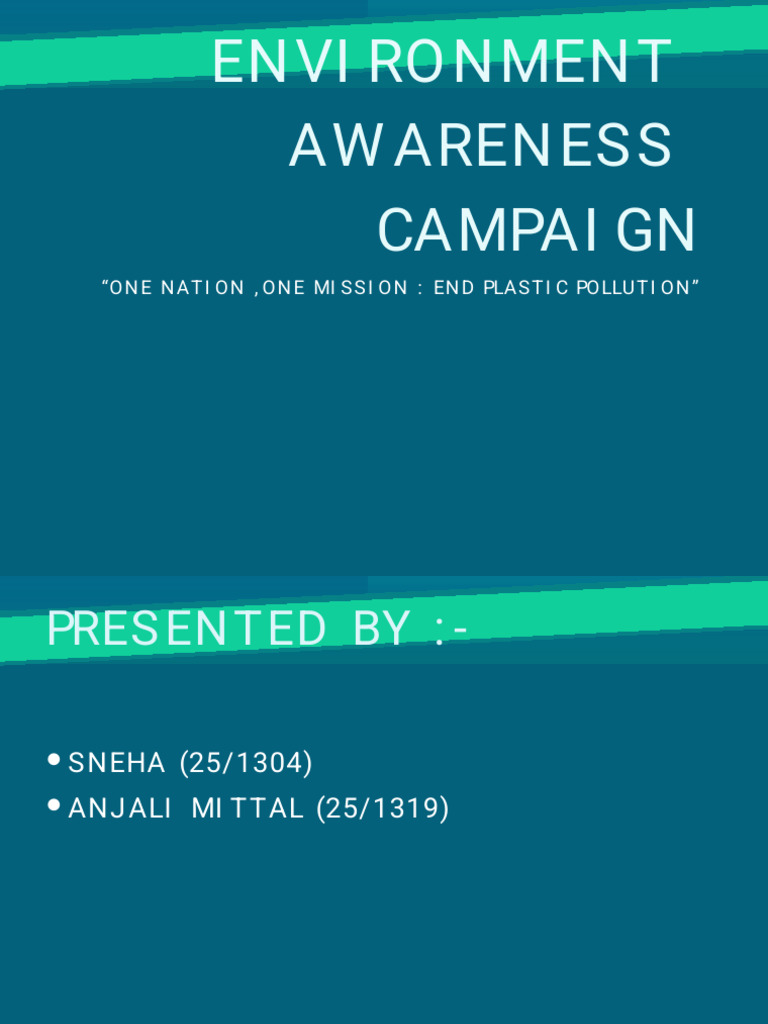 National Environment Awareness Campaign | PDF