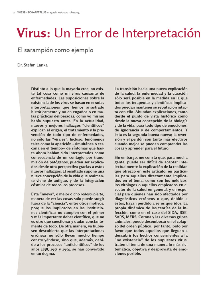 Virus Un Error de Interpretación | PDF | Virus | Bacteriófago