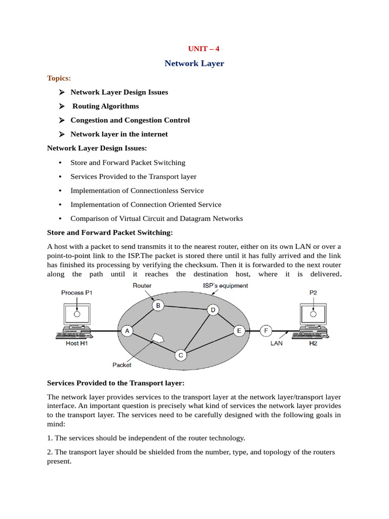 UNIT-4 | PDF | Routing | Internet Protocols