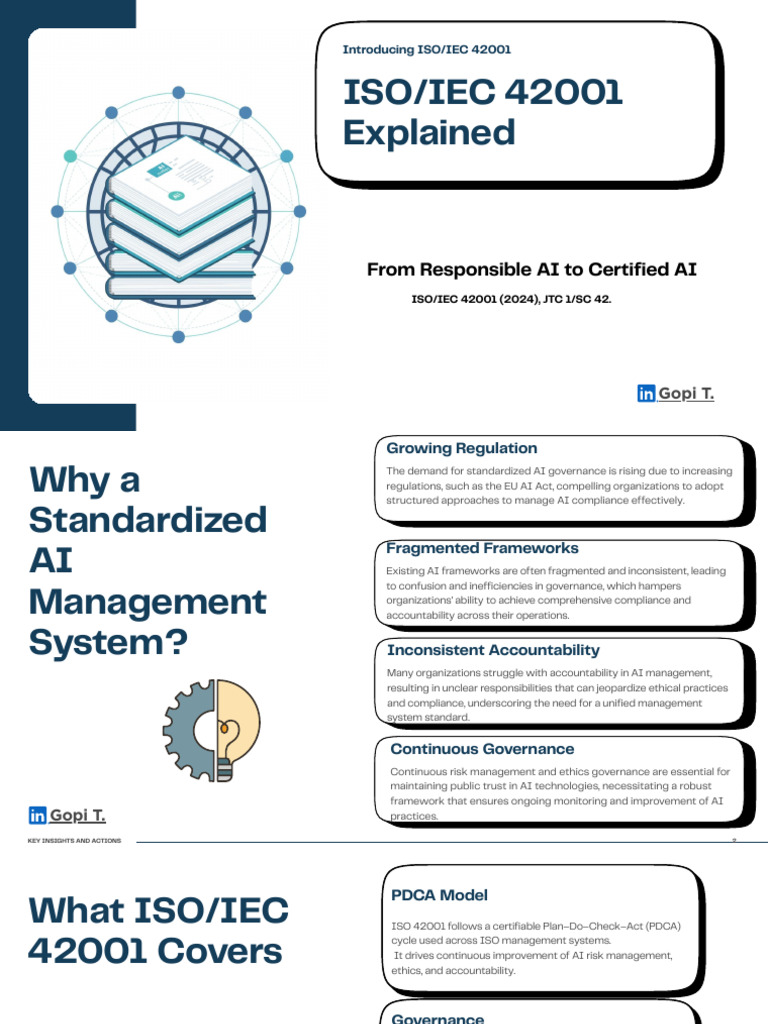 Understanding ISO/IEC 42001 for AI Governance | PDF | Regulatory ...
