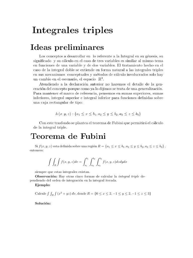Integrales Triples Ev | PDF