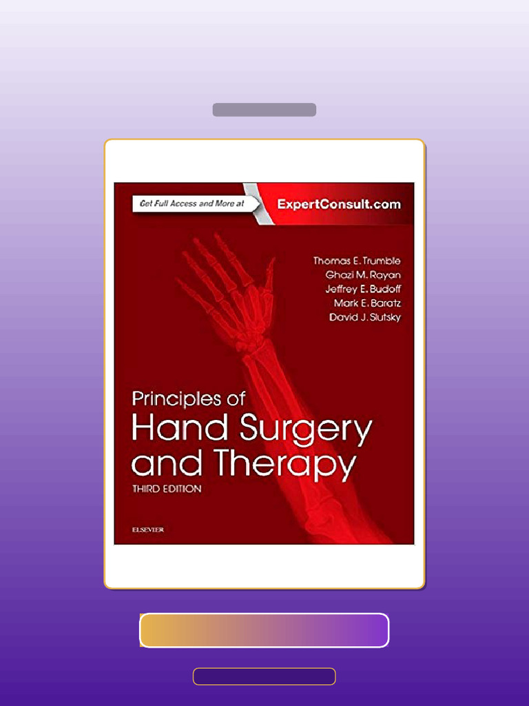 Test Bank for Principles of Hand Surgery and Therapy 3e by Thomas E ...