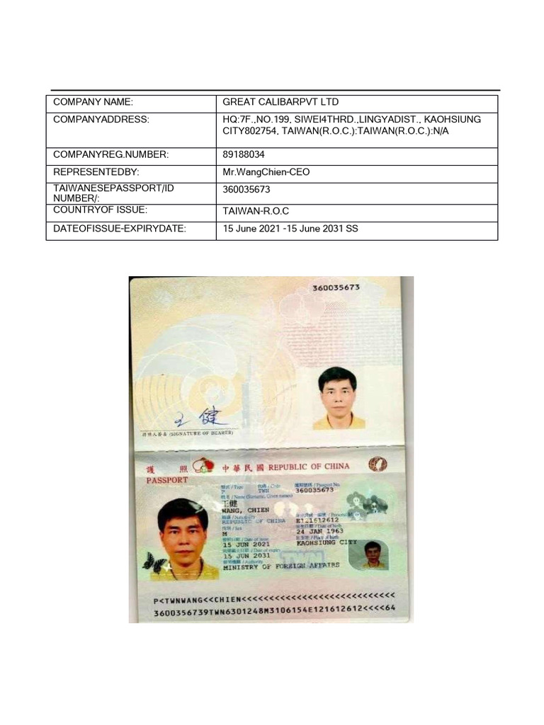 Great Calibar - Wang Chein | PDF