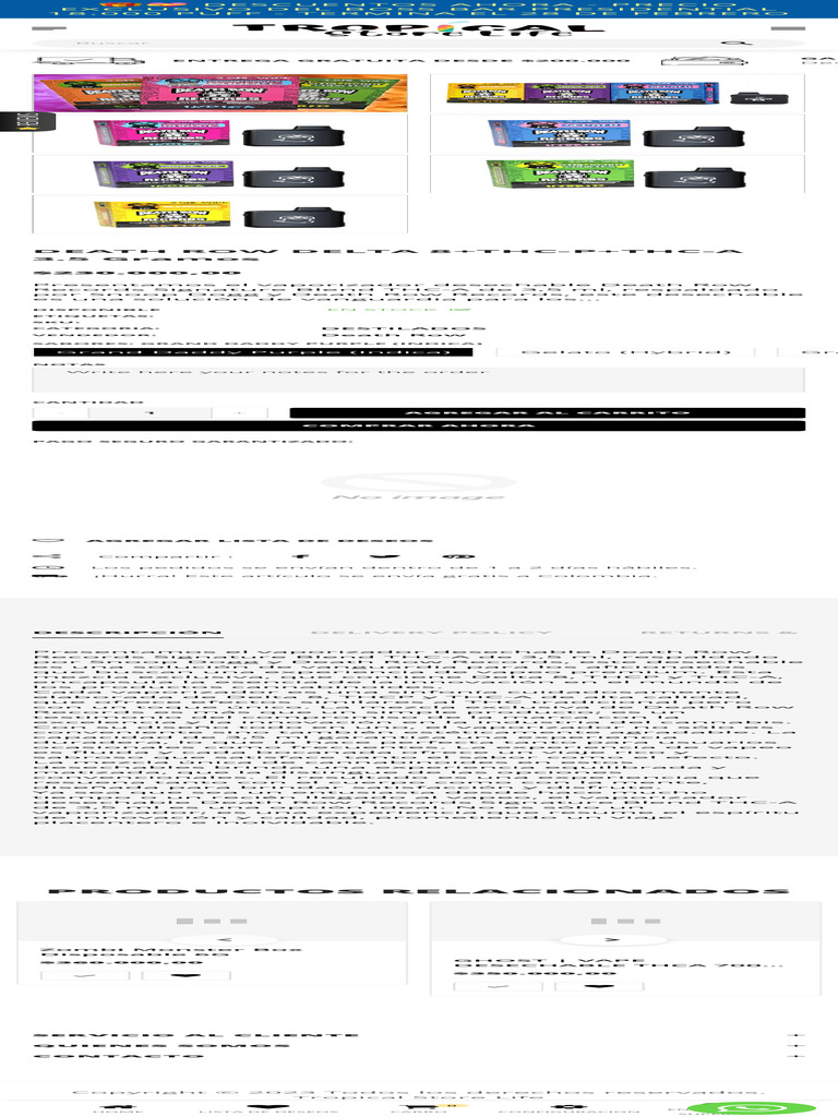 Death Row Delta 8+Thc-p+Thc-A 3.5 Gramos | PDF | Canabis