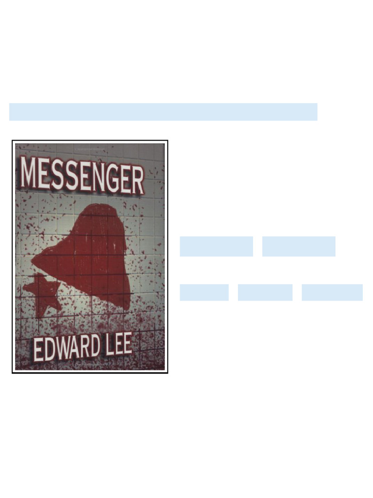 Messenger First Edition Edward Lee digital version 2025 | PDF ...