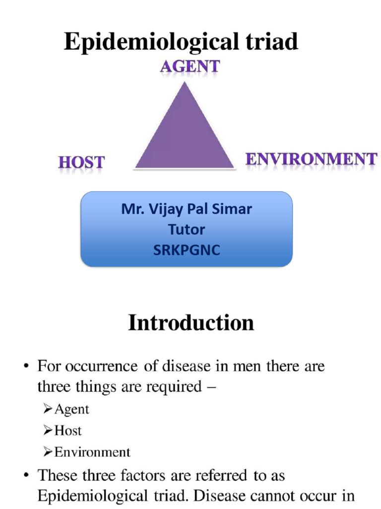 Epidemiological Traid | PDF