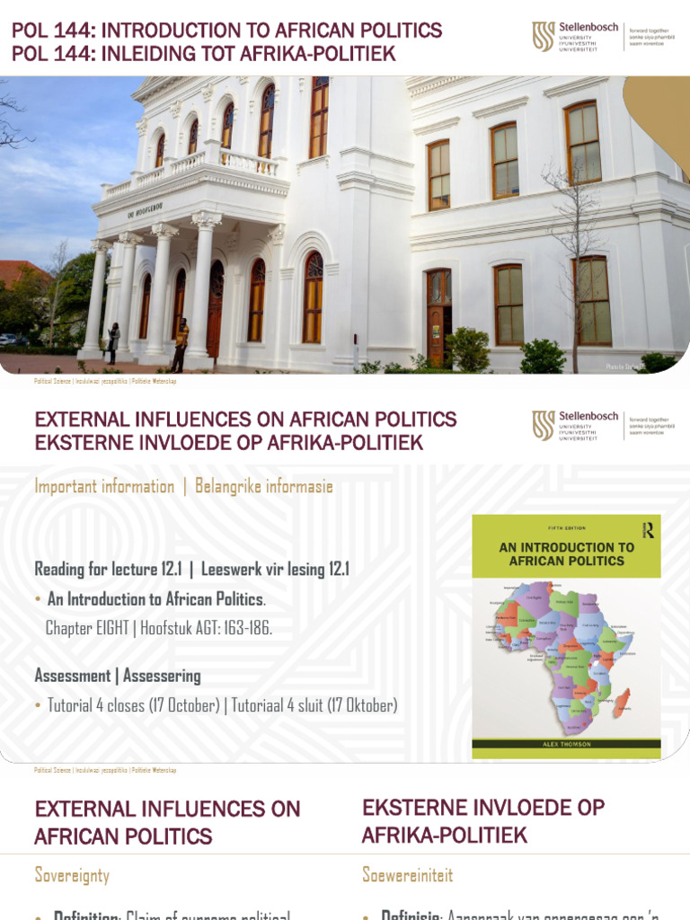 WEEK 12.1_External Influences on African Politics | PDF