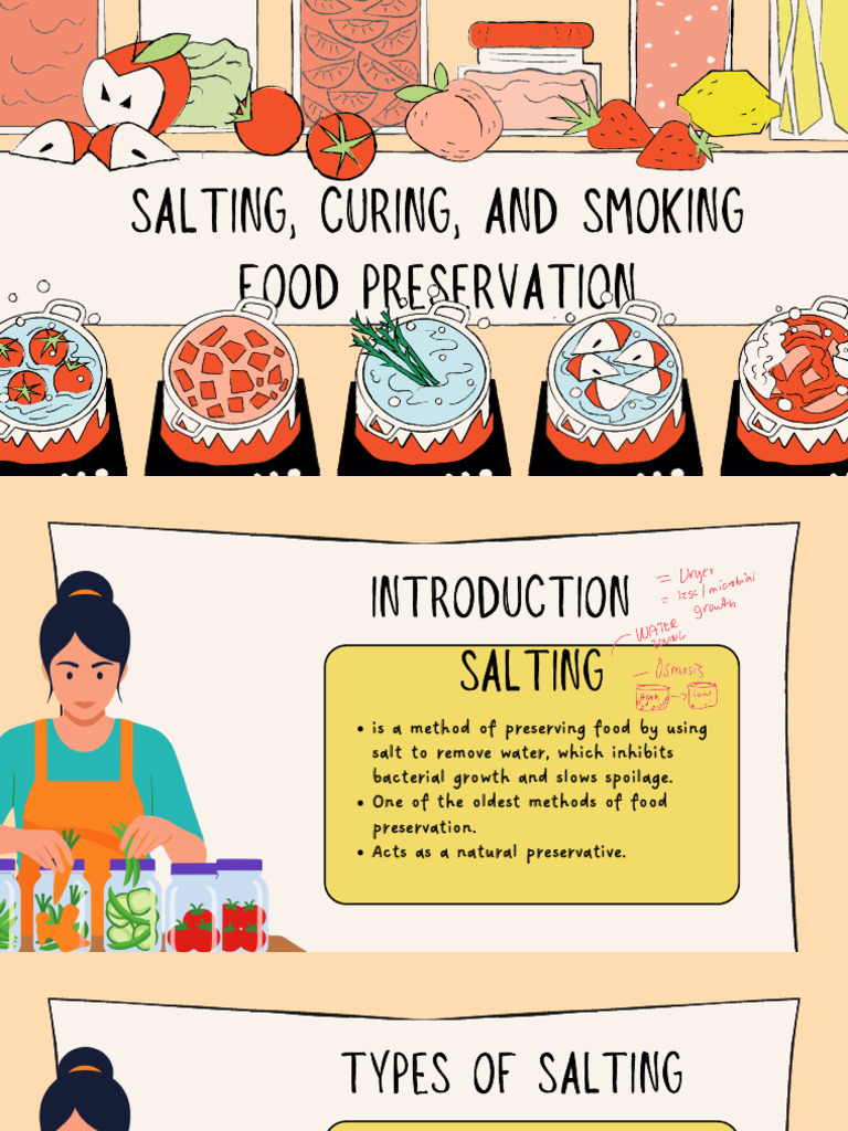 Salting, Curing, and Smoking Techniques | PDF | Curing (Food ...