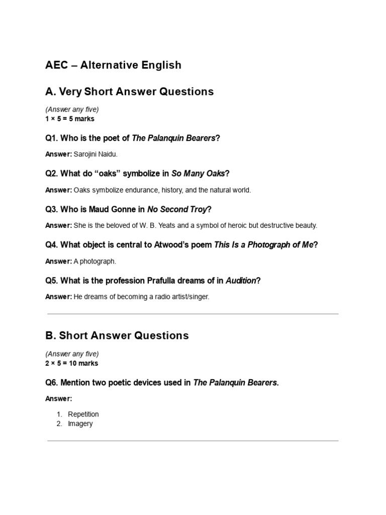 AEC - 1 | PDF | Poetry