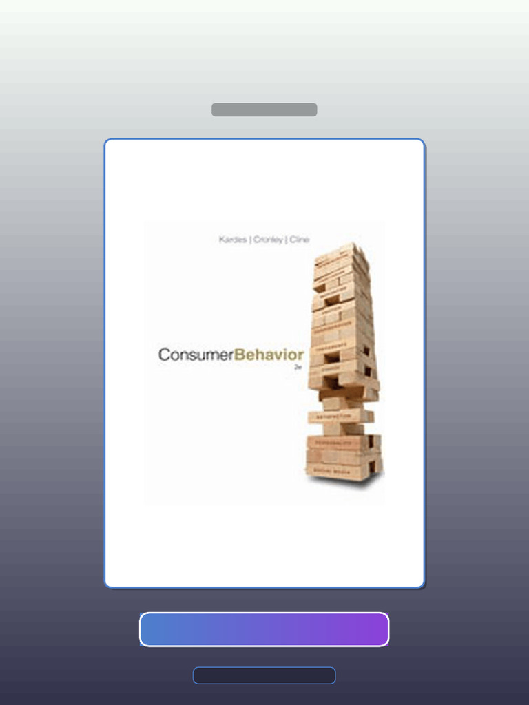 Test Bank for Consumer Behavior 2nd Edition Kardes | PDF | Consumer ...
