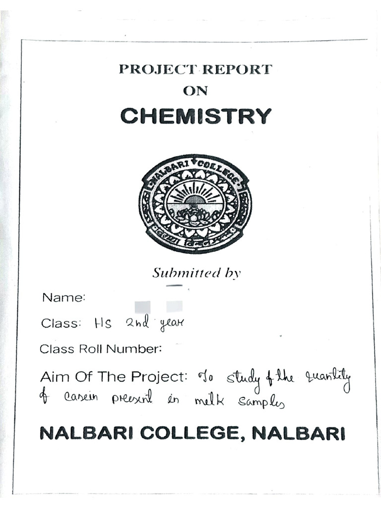 Chemistry Project | PDF