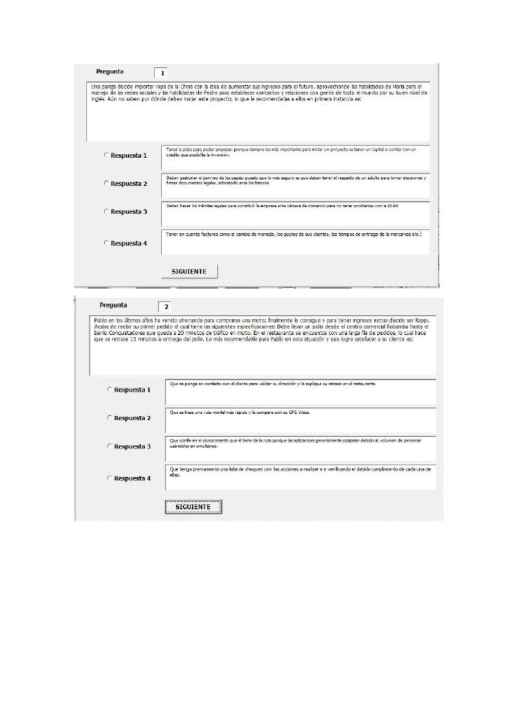 Preguntas Pretest | PDF