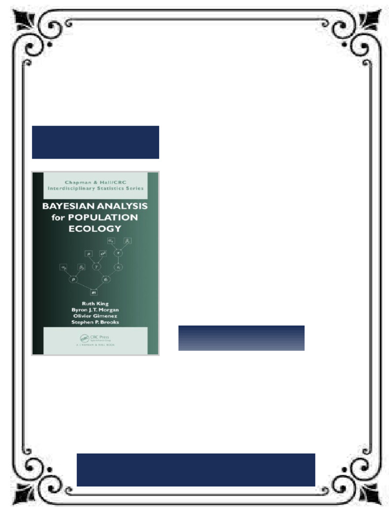 Bayesian Analysis for Population Ecology Chapman Hall CRC Interdisciplinary Statistics 1st ...
