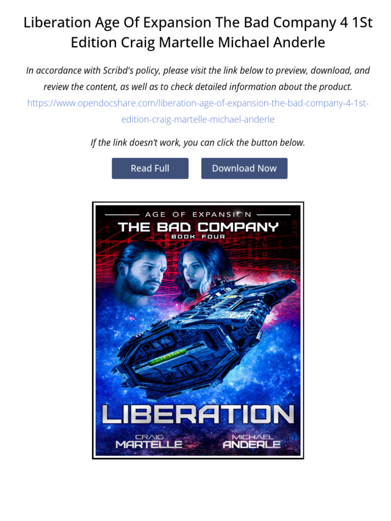 Liberation Age of Expansion The Bad Company 4 1st Edition Craig ...