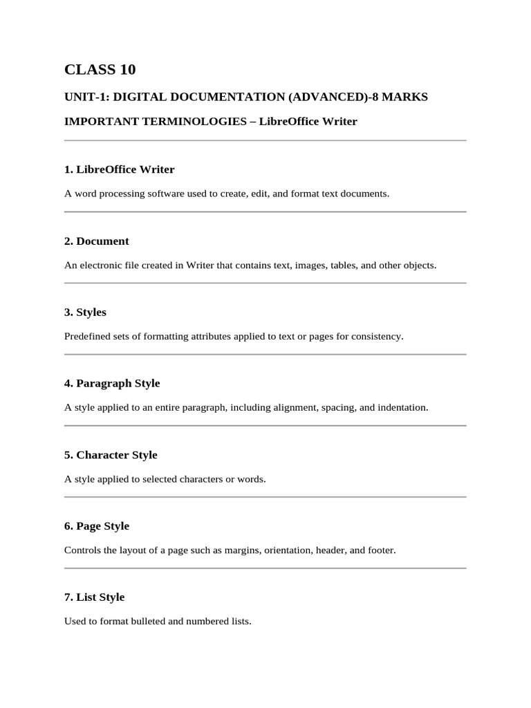 Unit-1 Digital Documentation (Advanced) | PDF | Page Layout | Computing