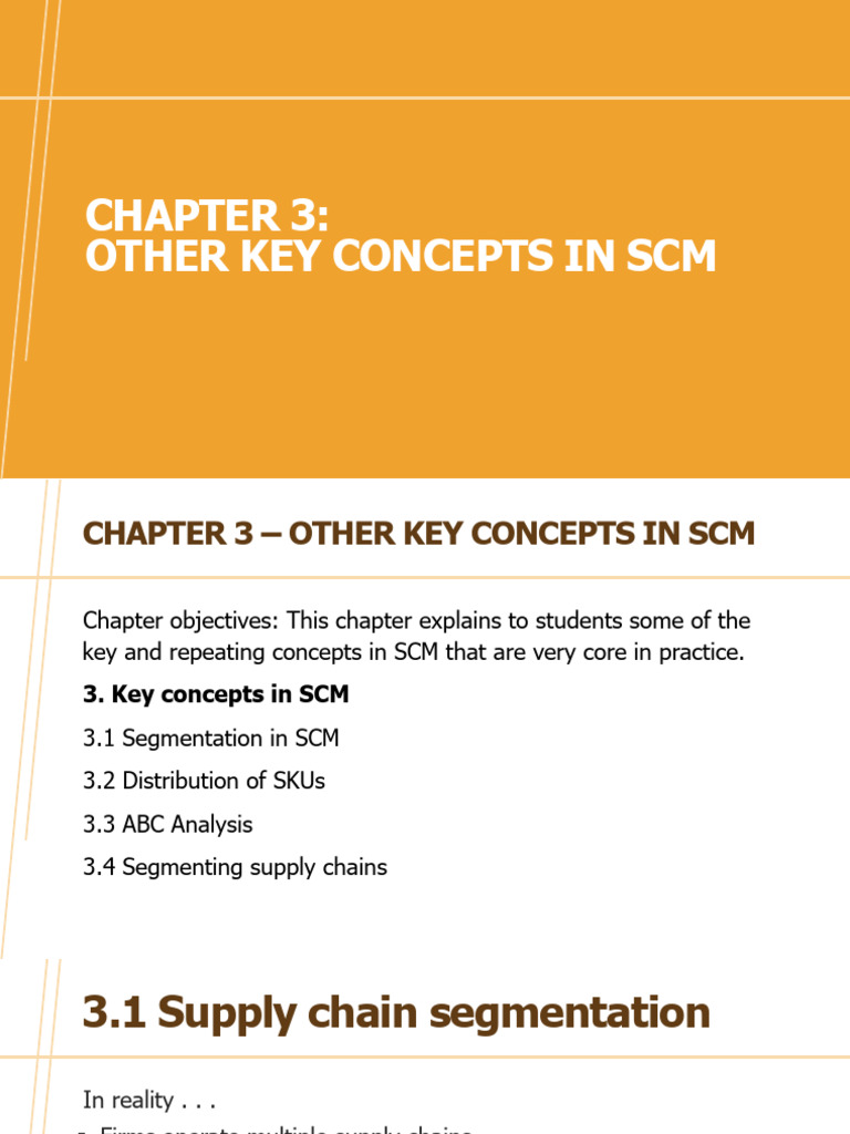 Key Concepts in Supply Chain Management | PDF | Supply Chain | Supply ...