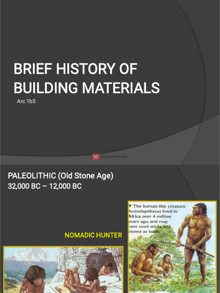 History of Building Materials Overview | PDF | Concrete | Stonehenge