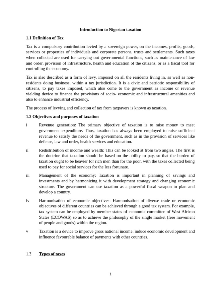 Introduction To Taxation | PDF | Taxes | Value Added Tax