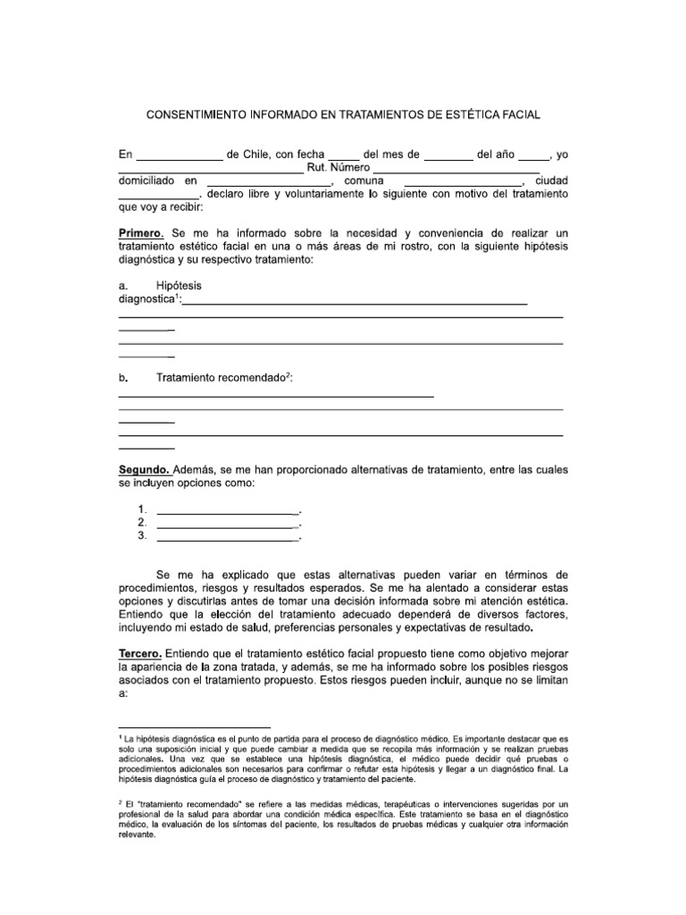 Consentimiento Dra Daniela Fernandez | PDF