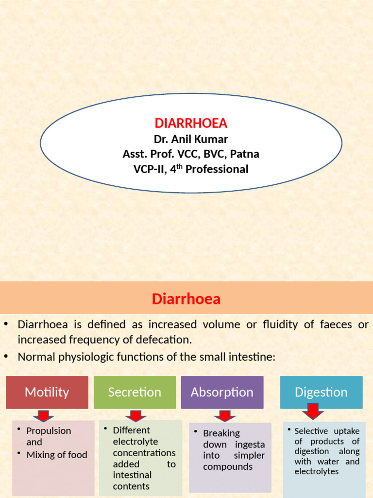 DIARRHOEA | PDF | Digestion | Diarrhea