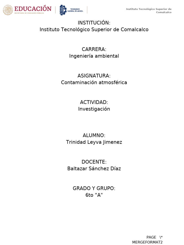 Investigación de conceptos. Trinidad | PDF | Ultravioleta | Oxígeno