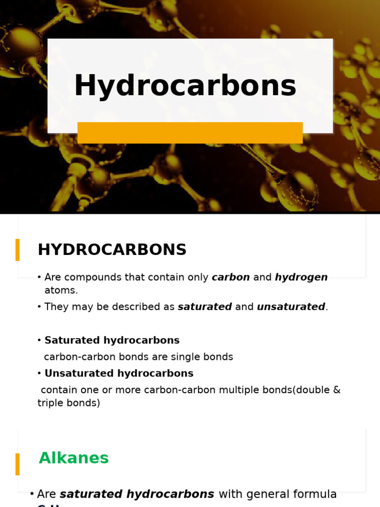 Hydrocarbons (1) | PDF