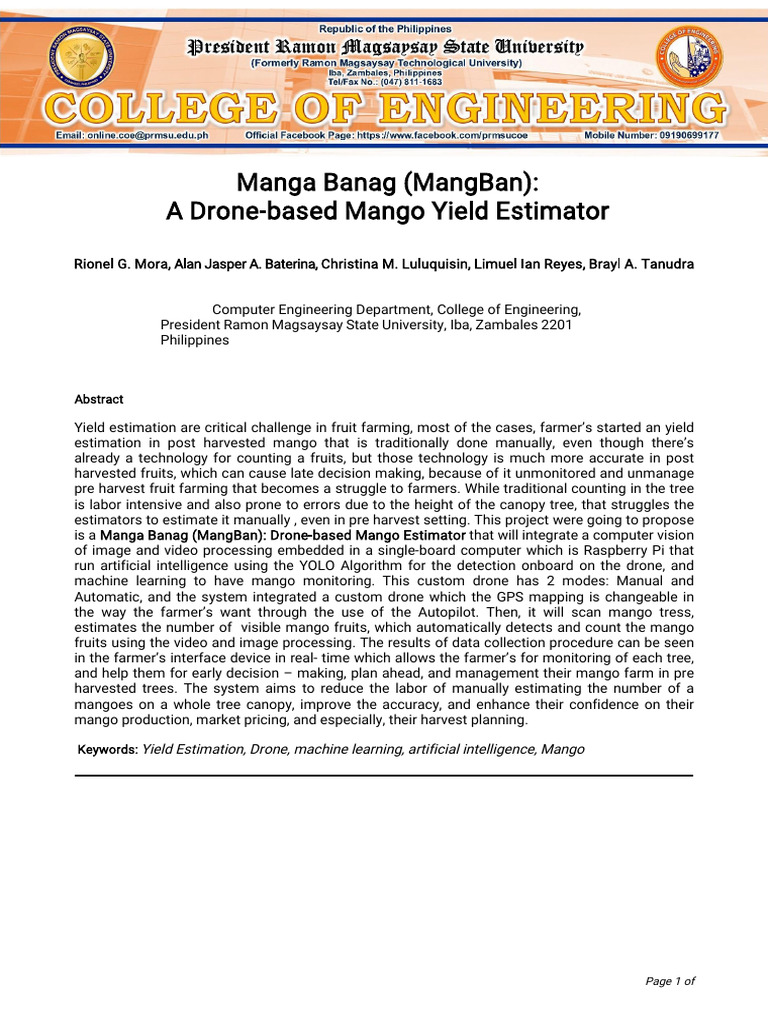 CpE Design and Development of Manga Banag MANGBAN Abstract 111 | PDF