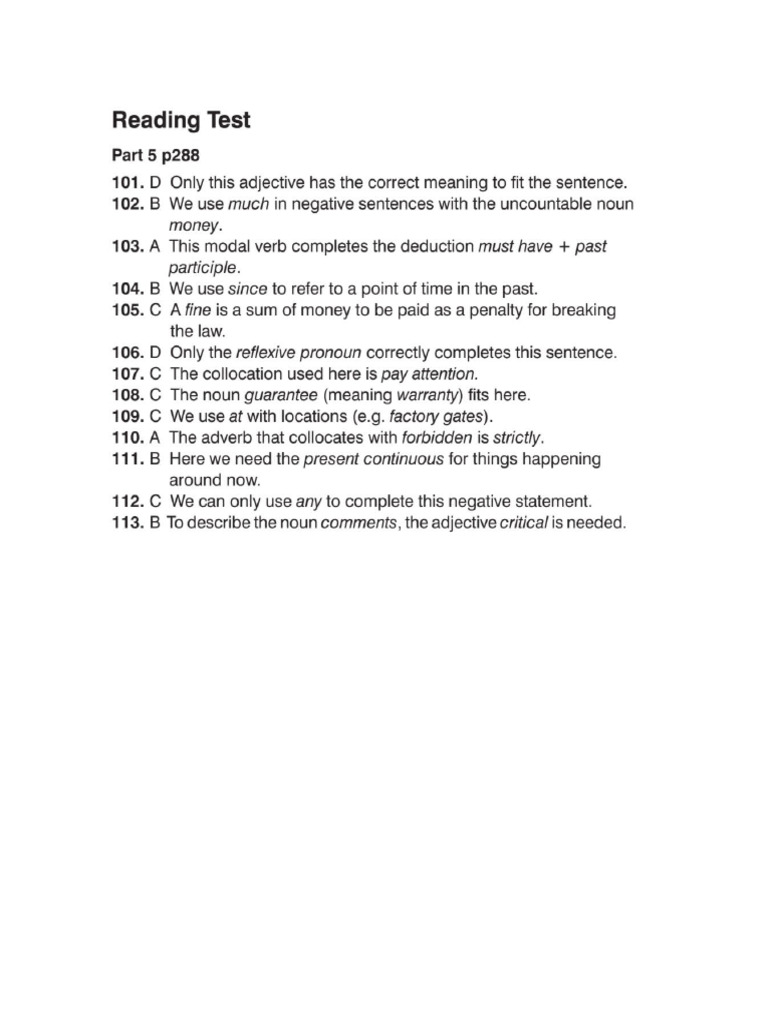 Reading Test | PDF