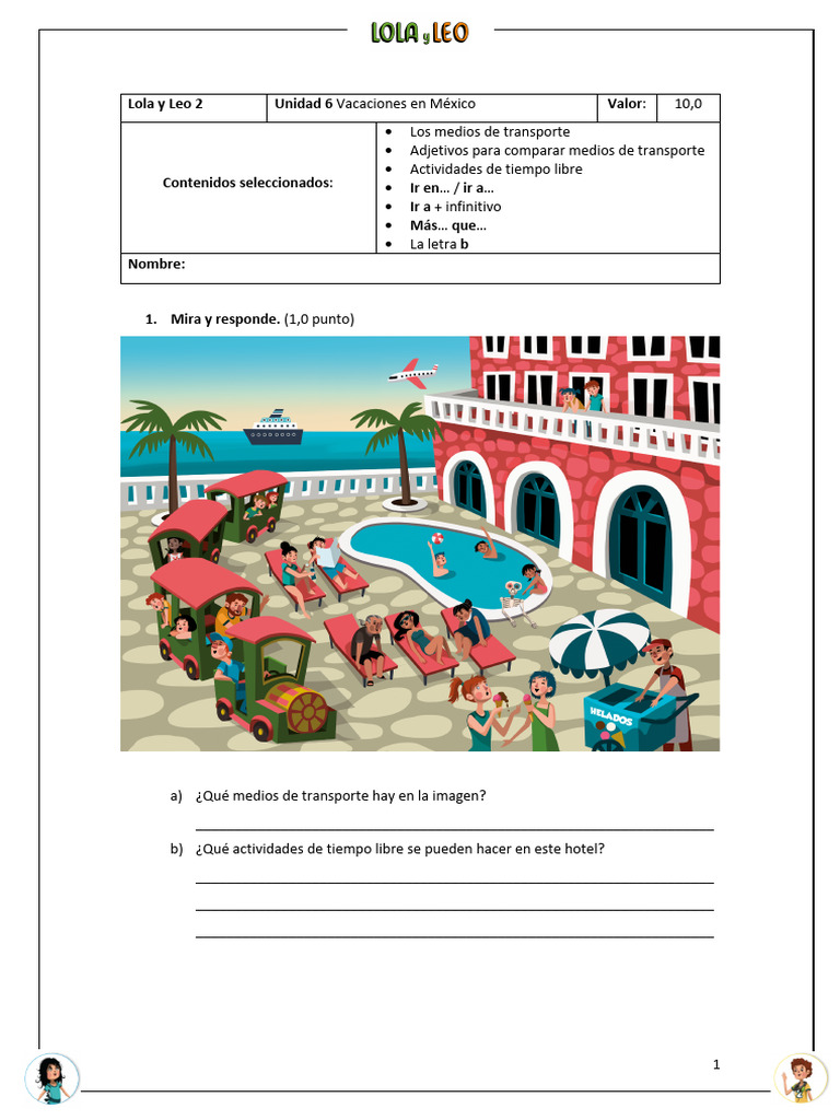 Lyl2 Eva u06 | PDF | Transporte