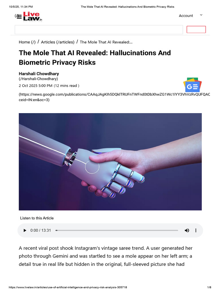 AI Hallucinations & Biometric Privacy Risks | PDF | Artificial ...