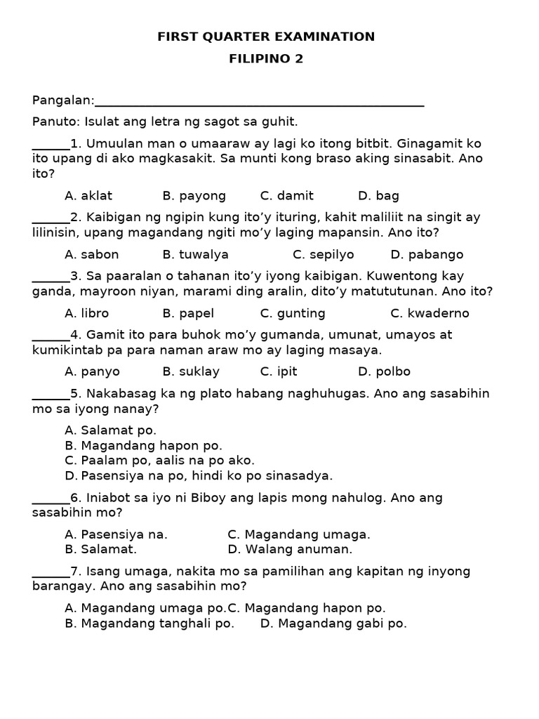 Filipino | PDF