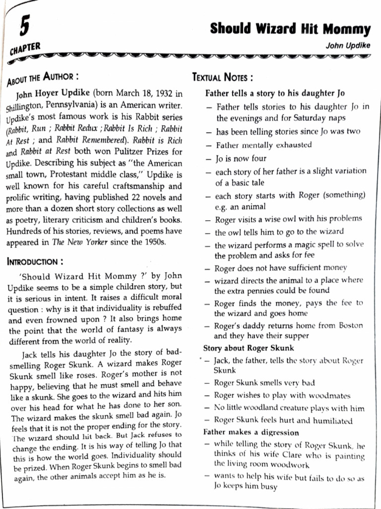 12 CH - Should Wizard..... Notes | PDF