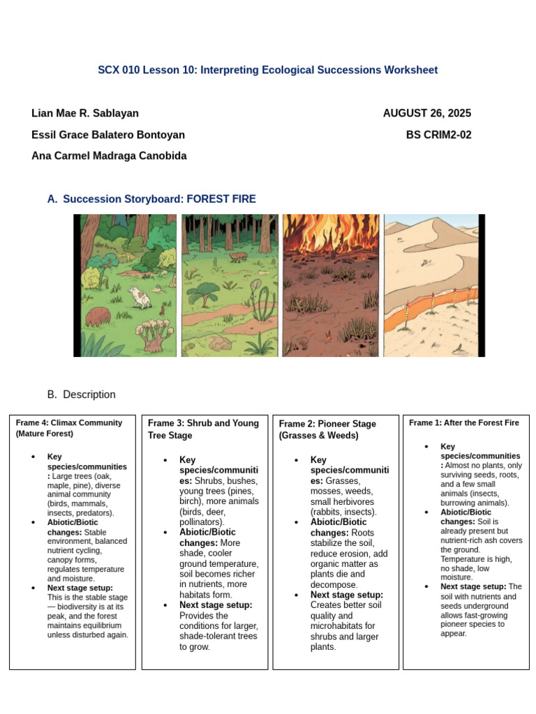 LESSON 11 FINAL | PDF | Ecosystem | Disturbance (Ecology)