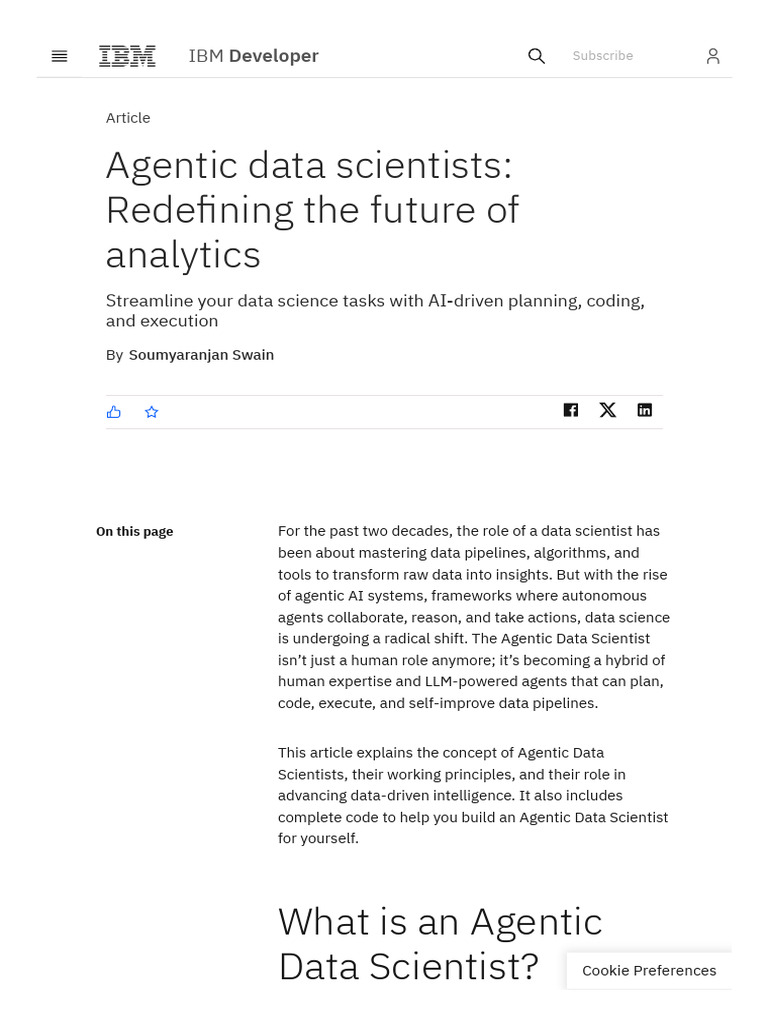 Agentic Data Scientists_ Redefining the Future of Analytics - IBM ...