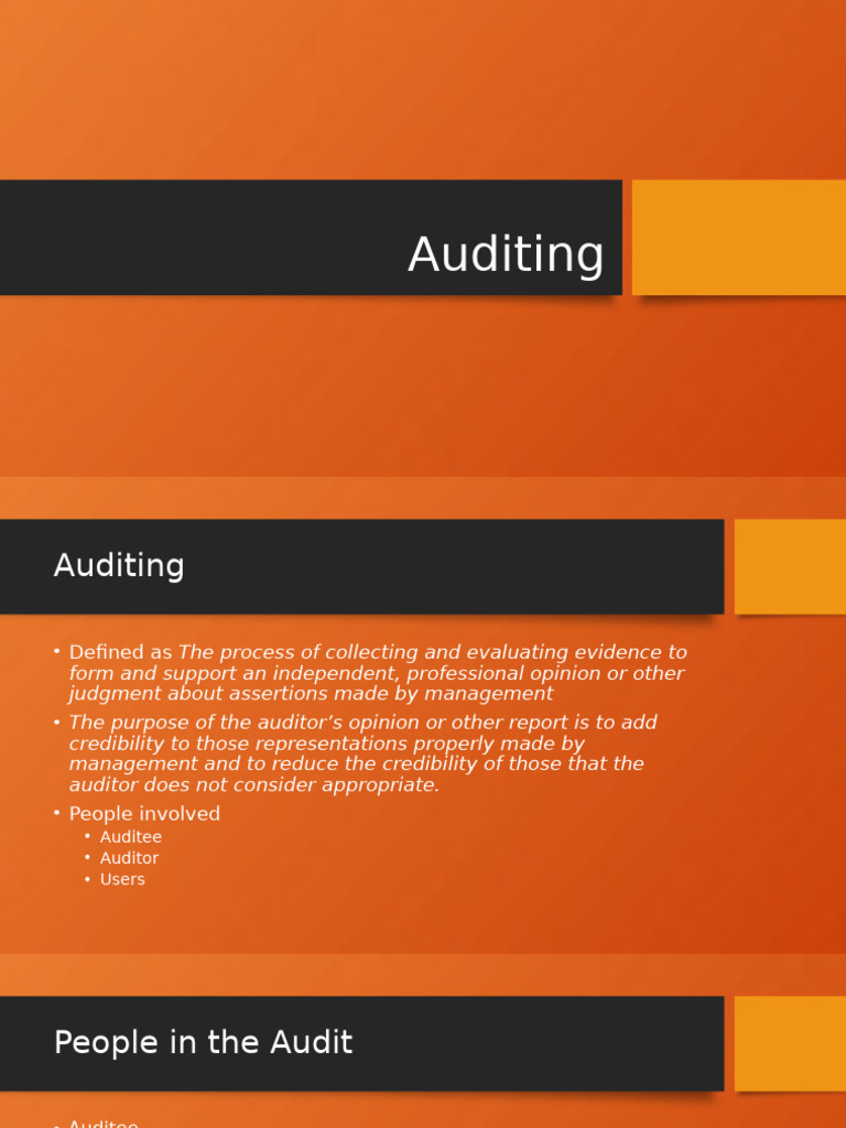 Auditing | PDF | Audit | Internal Control