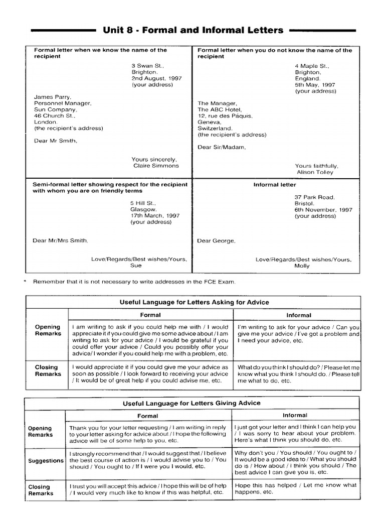 Writing Letters | PDF