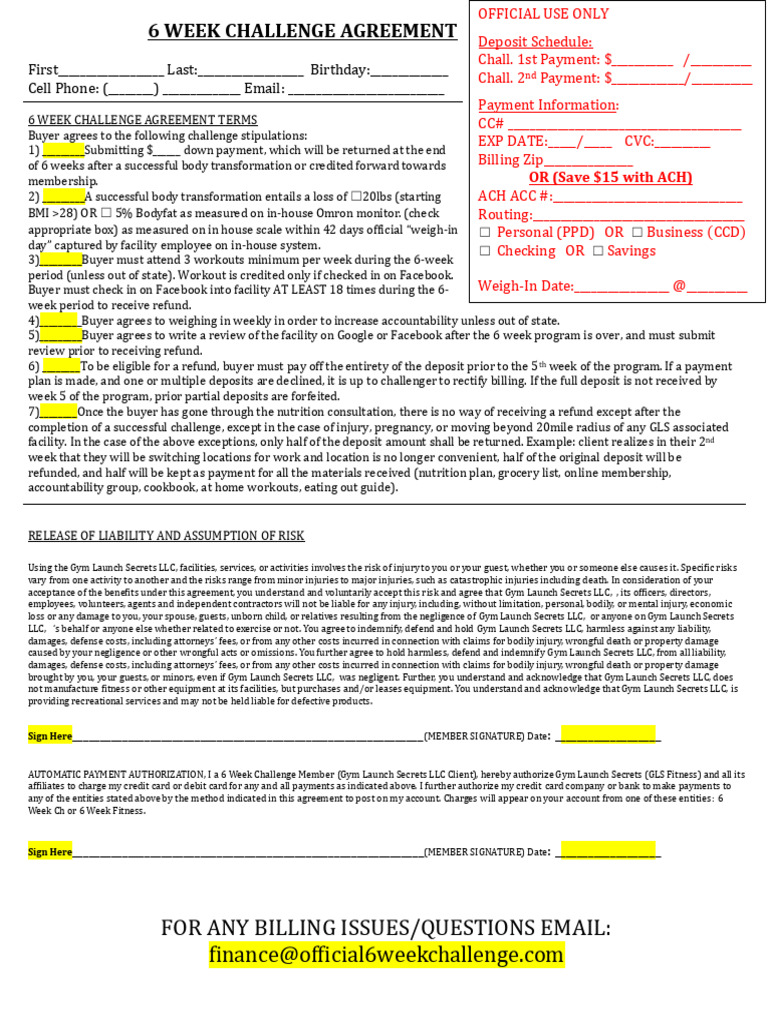 Challenge Contract GLS | PDF | Indemnity | Legal Liability