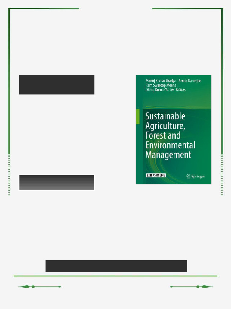 Sustainable Agriculture Forest and Environmental Management Manoj Kumar Jhariya eBook high ...