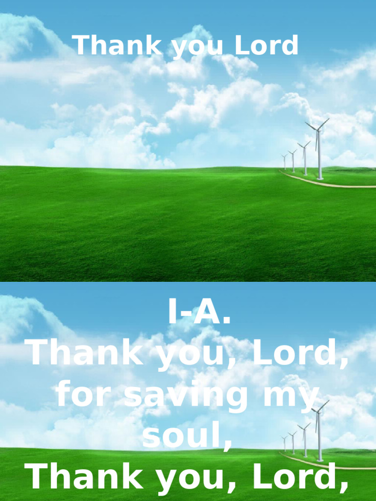 Thank You Lord | PDF