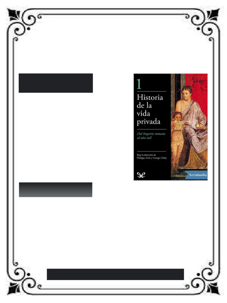 Historia de la vida privada Del Imperio romano al año mil 1st Edition ...