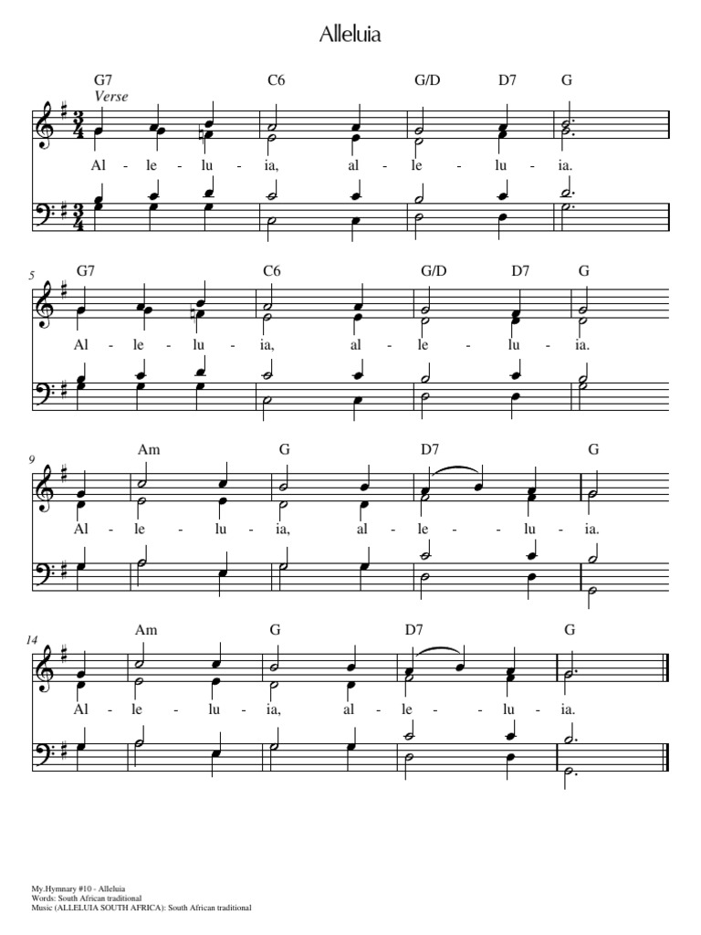 Aleluia Sul Africa | PDF