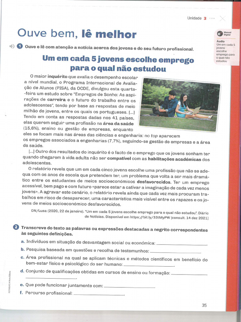 Texto português 3º | PDF