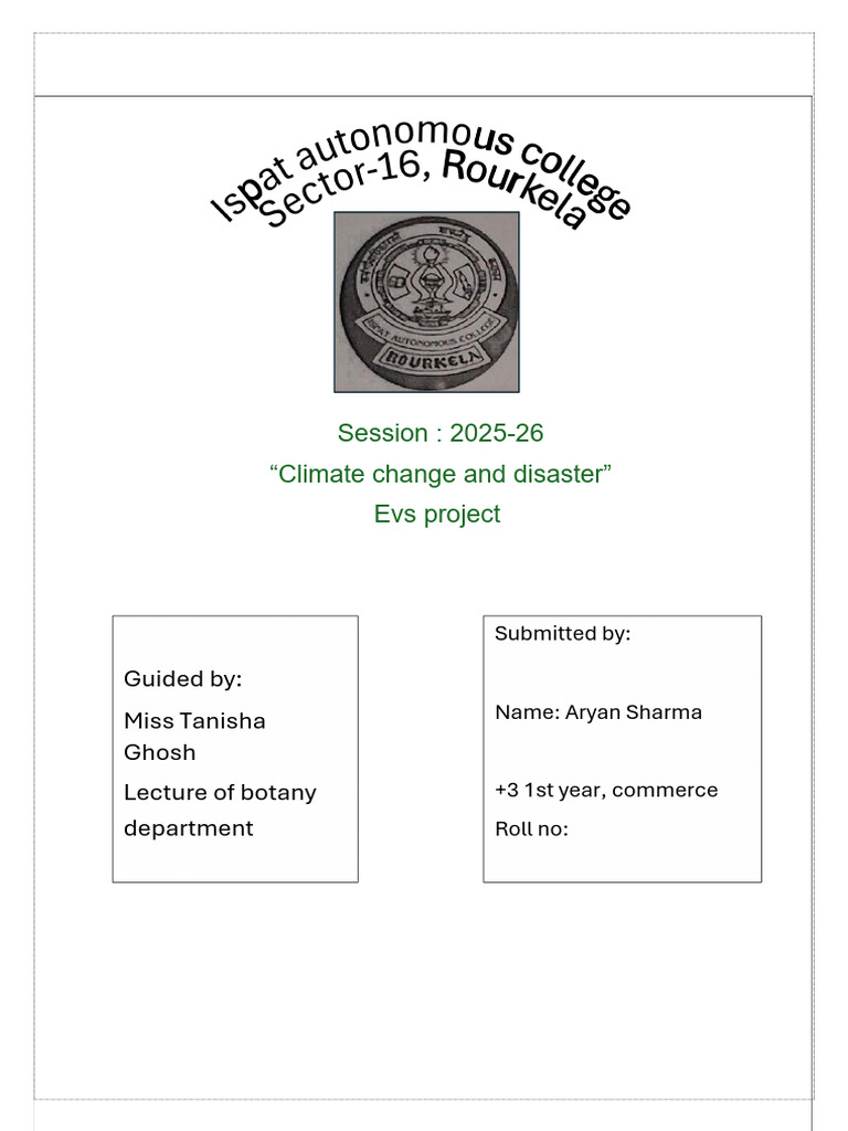 evs project pdf format-1.pdf_20260109_214704_0000 | PDF | Climate Change | Greenhouse Gas