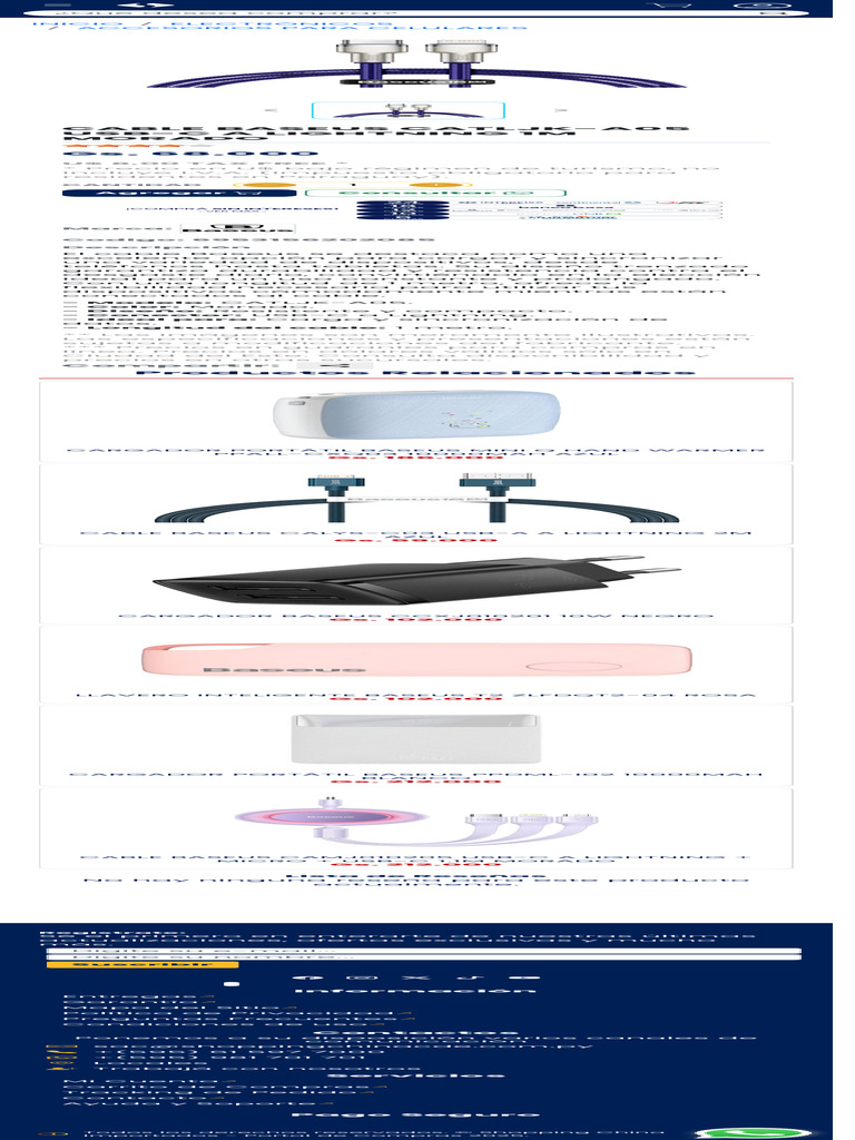 Cable Baseus Catljk-A05 Usb-c a Lightning 1 | PDF | Hardware de la ...